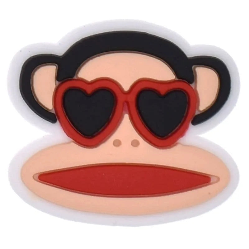 Monkey Brand Clothing With Sunglasses Logo Shoe Charm – The Shoe Charm Shop