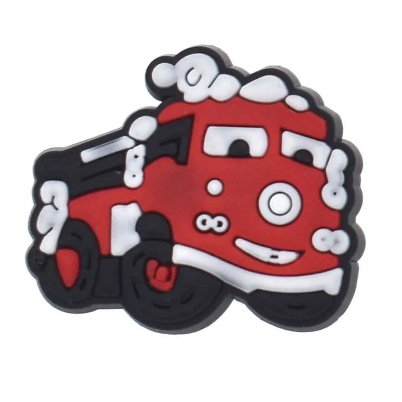 Fire Engine With Face Shoe Charm – The Shoe Charm Shop