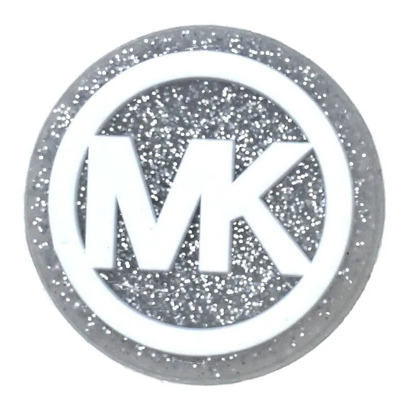 Mk Michael Korrs Badge Logo Speckled Silver Shoe Charm – The Shoe Charm ...