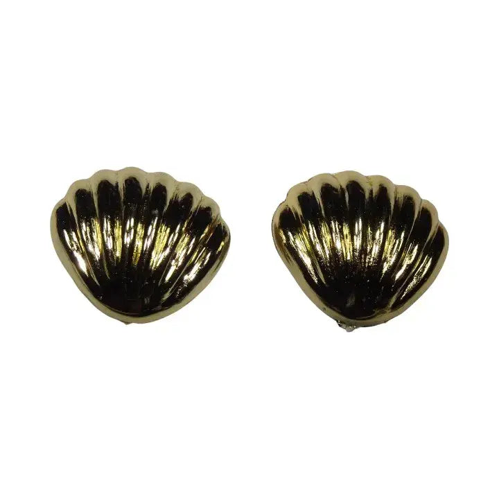 Shoe charms - Gold Oyster shell – The Shoe Charm Shop