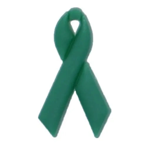 Emerald Green Cancer Awareness Ribbon shoe charm BC – The Shoe Charm Shop